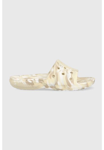 Beżowe klapki Crocs na koturnie 208728.2Y2 / 00196265367764 - Crocsy ...